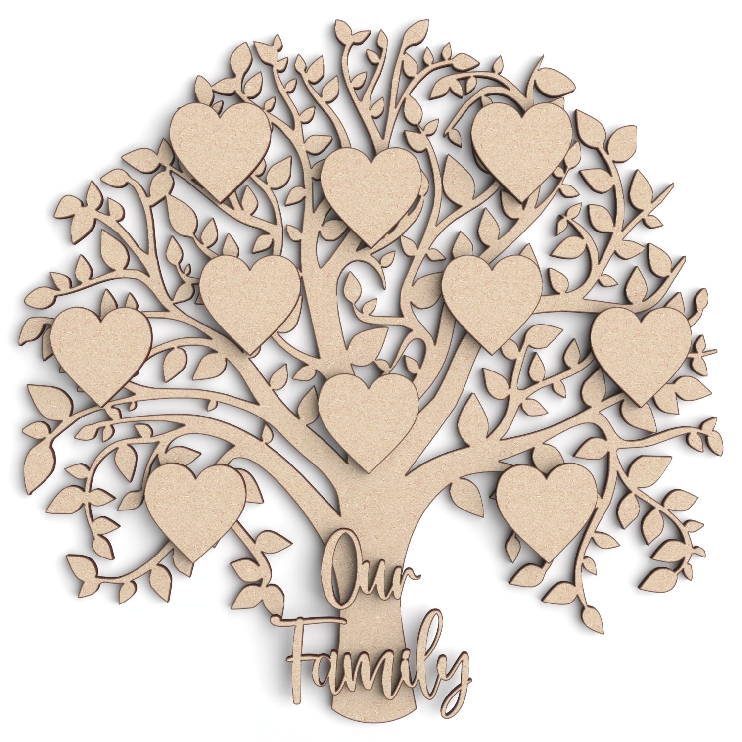 Wooden family trees for crafting – Craft Wood Shapes